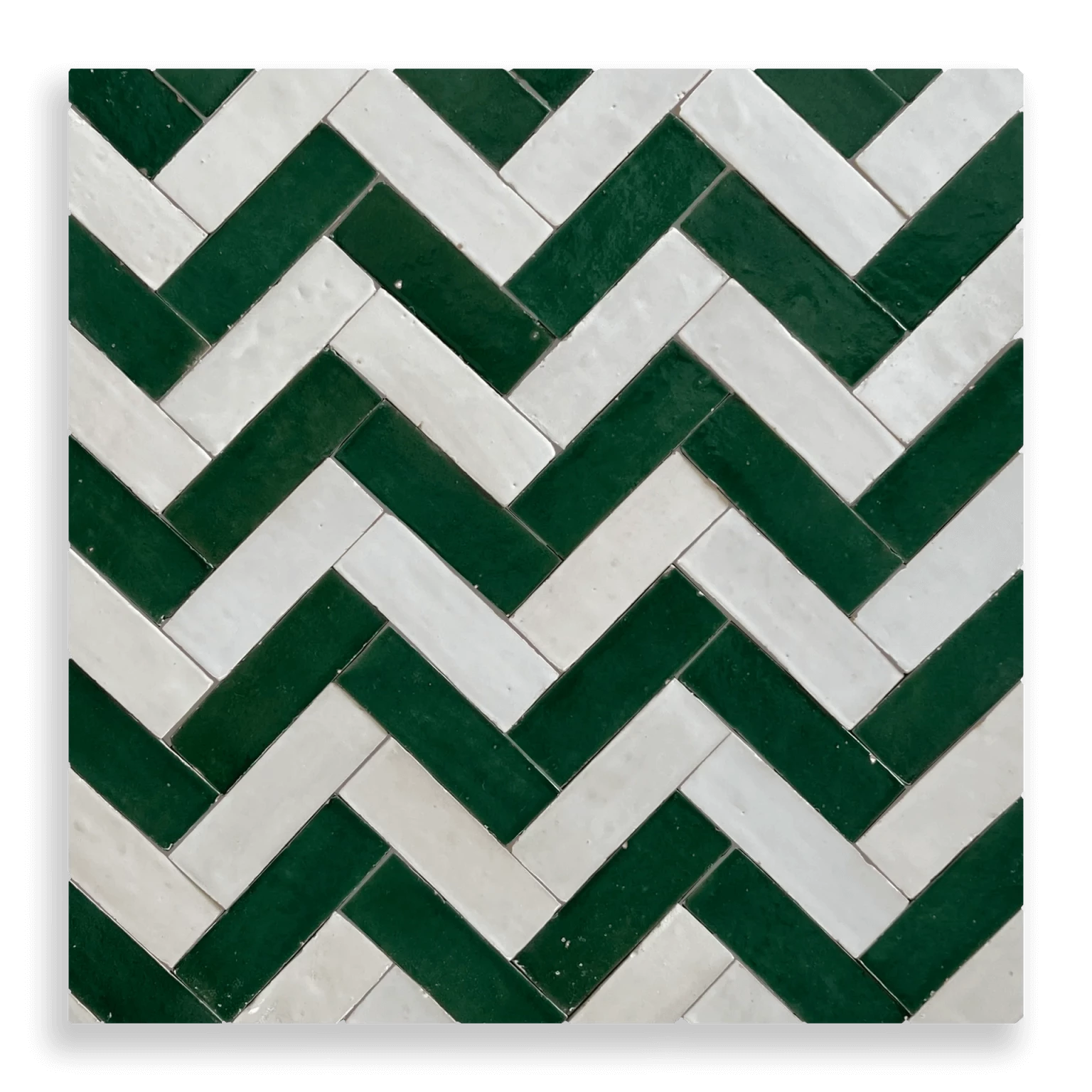 Moroccan Bejmat Emerald Zellige Tile