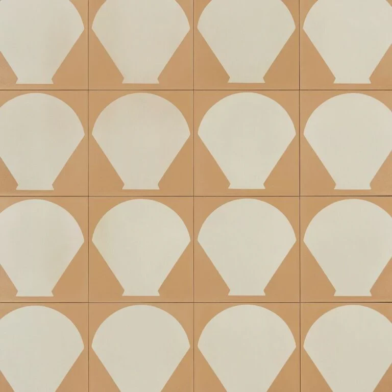 Sarah Ellison Scallop Cement Encaustic - Aspire Ceramics - Tiles Albury ...